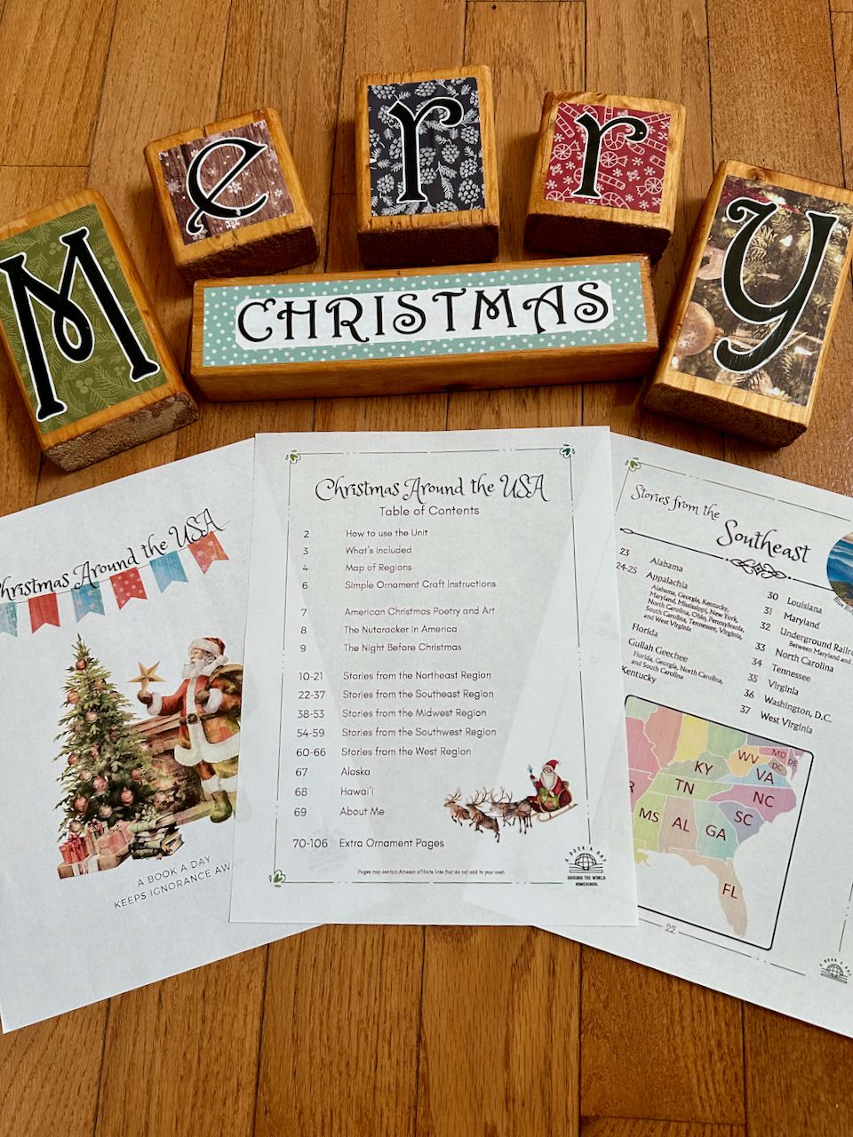 Christmas Around the USA - Around the World in Homeschool Days